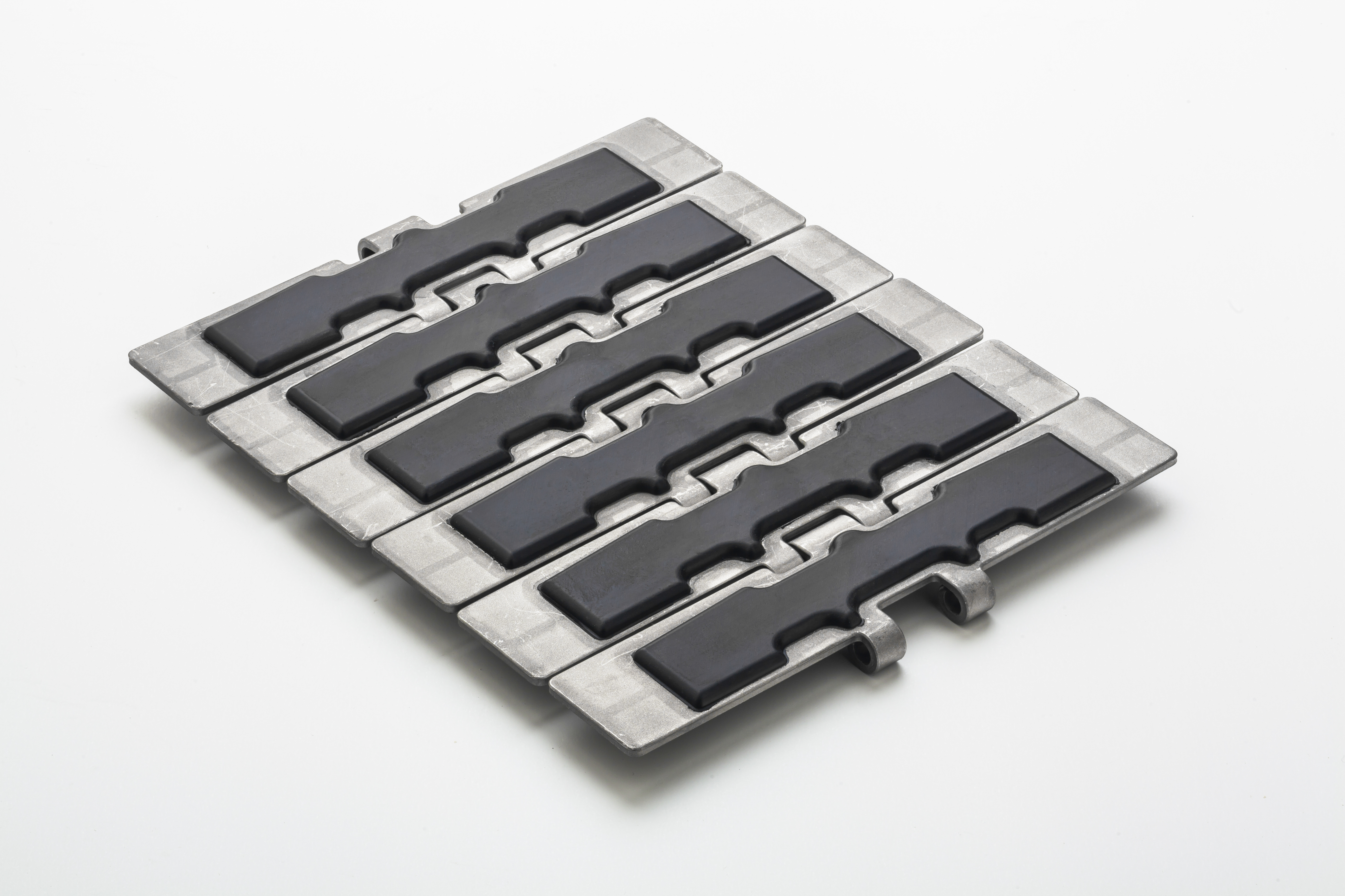 Straight running chains with rubber insert - Scanbelt Conveyma